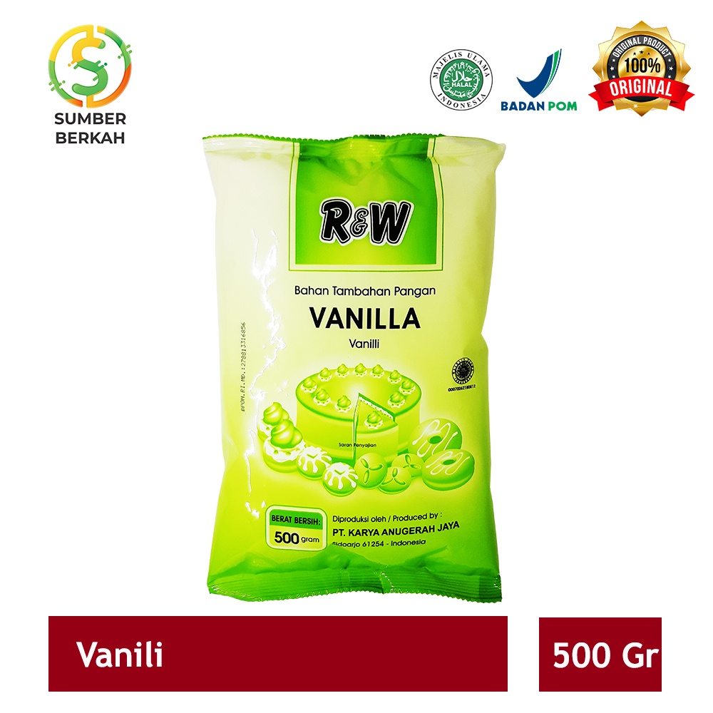 Jual Vanili Bubuk Perisa Vanila Rajawali R&W RW 500 gr | Shopee Indonesia