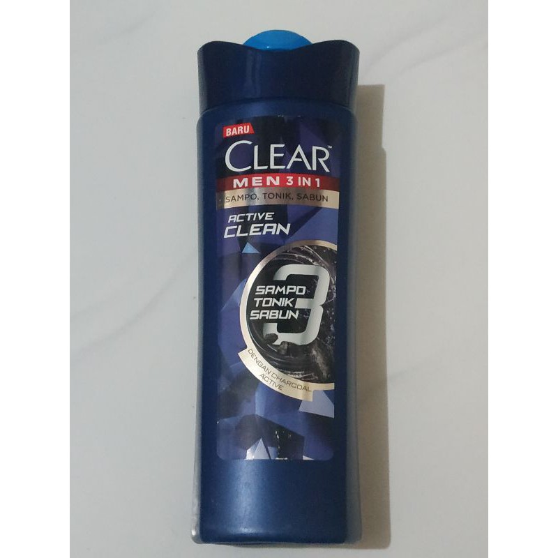 Clear Men 3 In 1 Active Clean 160ml | Shopee Indonesia