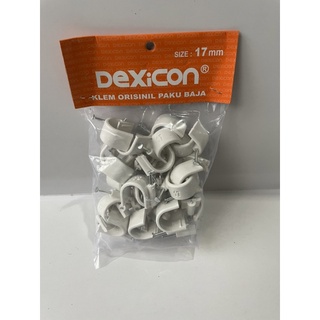 Jual klem orisinil 17mm paku baju merapikan listrik kabel | Shopee ...