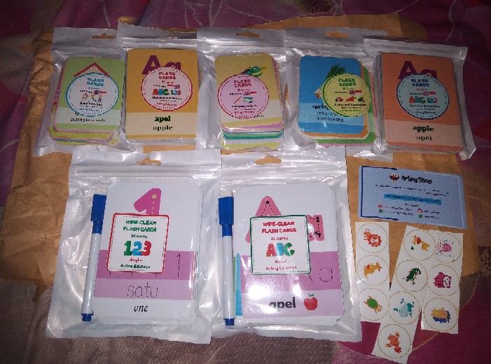 FLASH CARD FLASHCARD KARTU PINTAR EDUKASI BELAJAR ANAK AKTIVITAS SEHARI ...