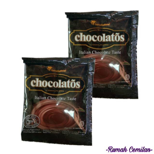 Jual CHOCOLATOS ITALIAN CHOCOLATE TASTE 2 BUNGKUS/ CHOCOLATOS DRINK ...