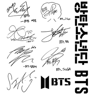 Jual Sticker Transparan Vinyl Tanda Tangan TTD Nct Dream 127 BTS ...