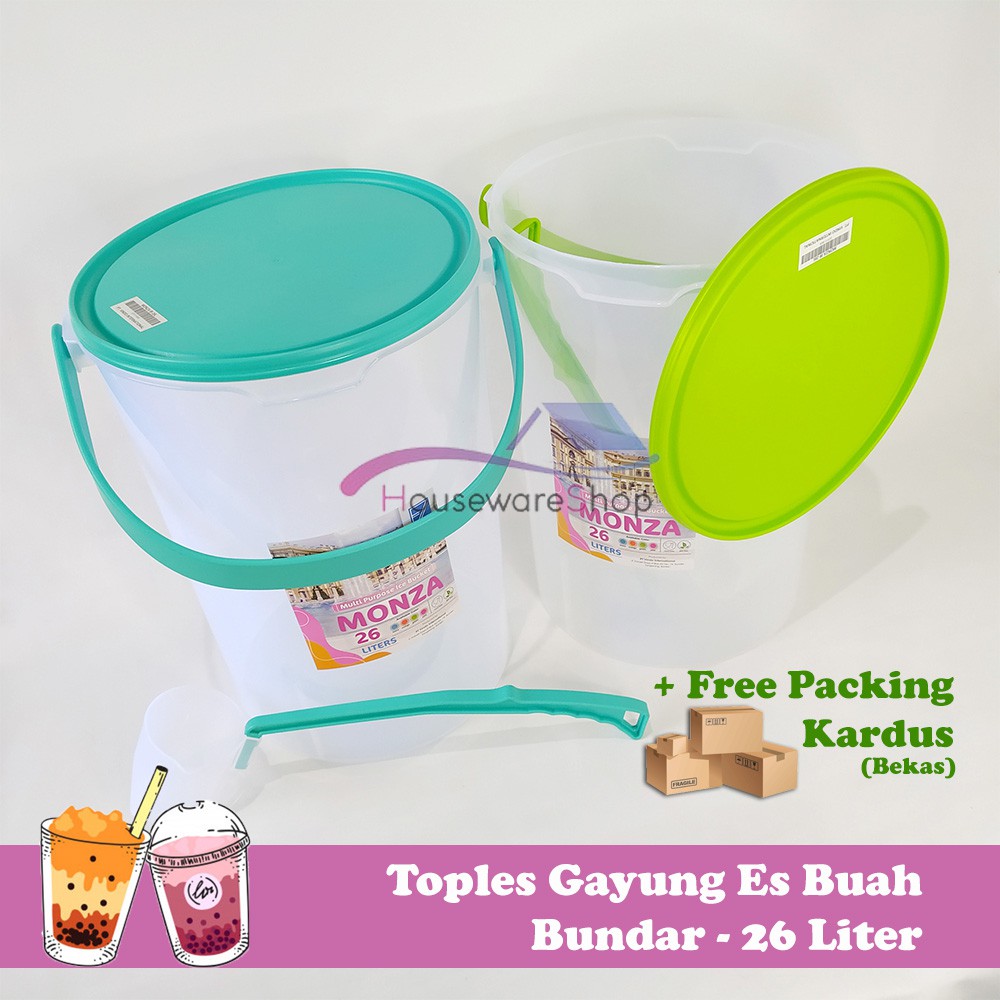 Jual Tempat Es Buah / Toples Es / Termos Ice Bucket Monza 26 Liter ...