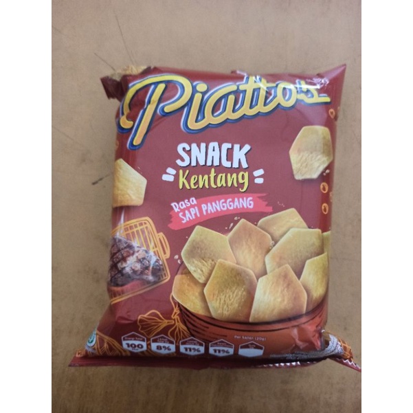 Jual Snack Kentang Piattos Rasa Sapi Panggang 35gr | Shopee Indonesia