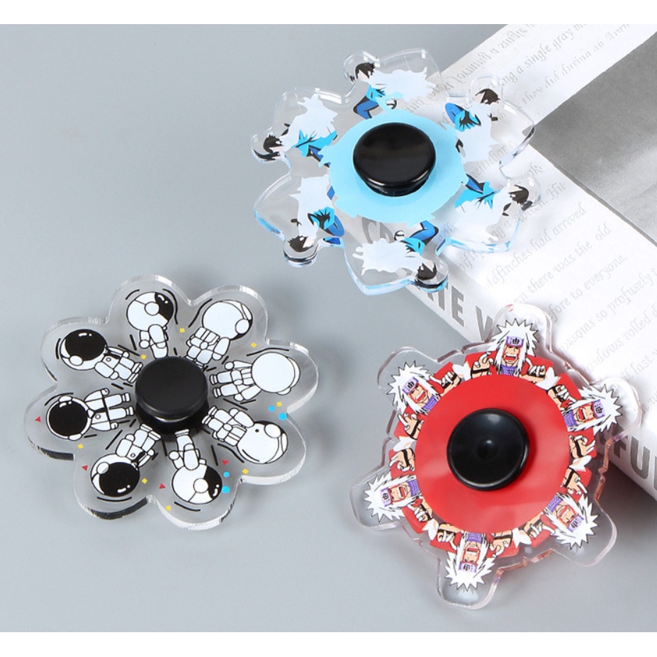 Jual Fidget Spinner Karakter 3D Model Spinning Effect 3D Mainan Spinner ...