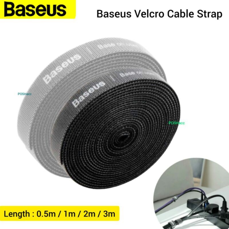 Jual Baseus Velcro Cable Strap Pengikat Perekat Kabel Organizer Nylon ...