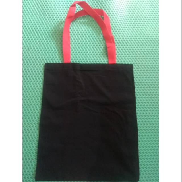 Jual Totebag polos hitam | Shopee Indonesia
