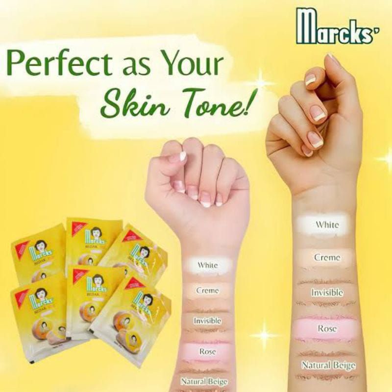 Jual Bedak Marcks Sachet Refill 20 gram / Marcks Invisible Cream Pink ...