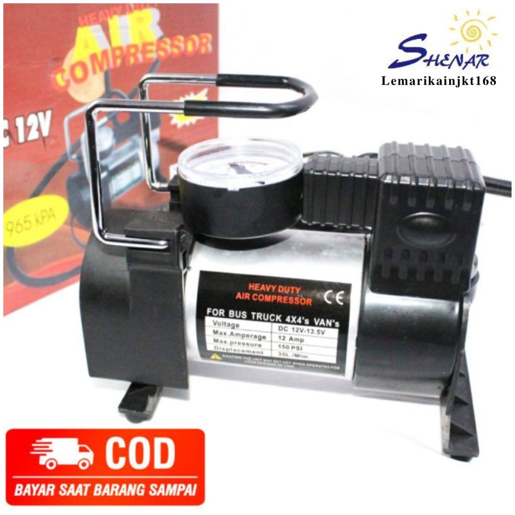 Jual SHENAR- Kompresor Pompa Angin Ban Mobil Heavy Duty Air Compressor ...