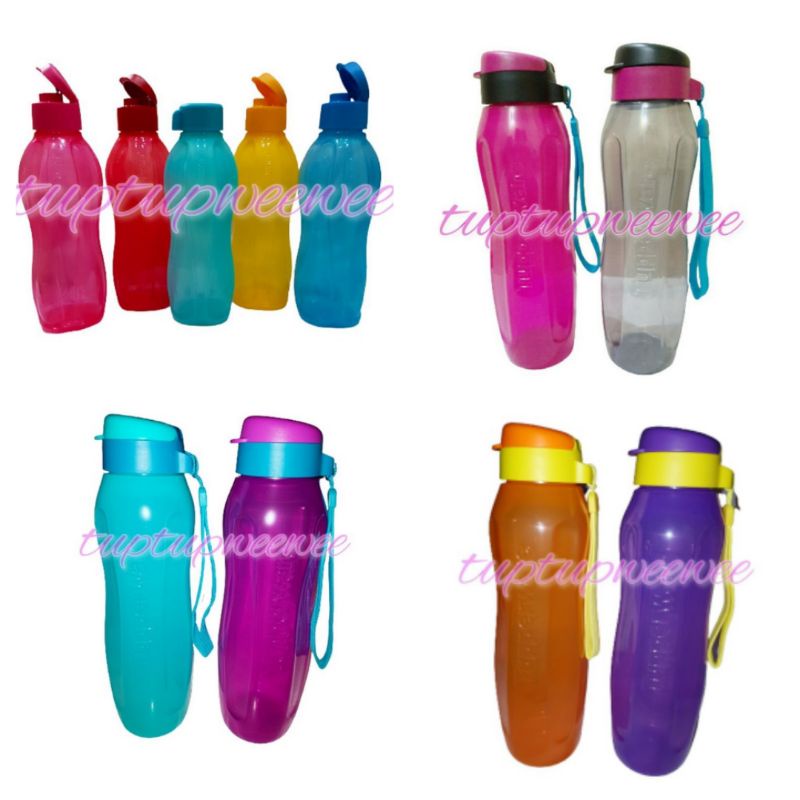 Jual tupperware eco botol bottle 1l liter tutup flip atau ulir | Shopee ...