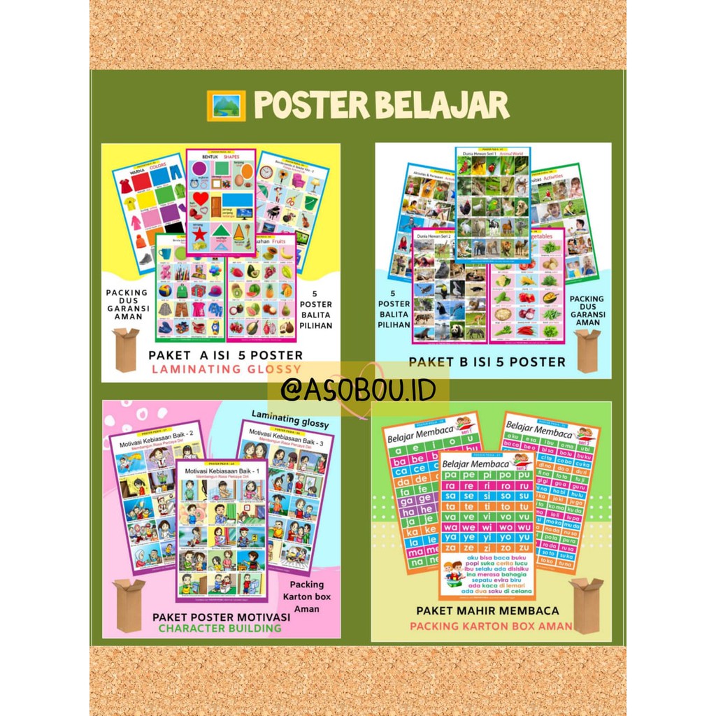Jual Poster Belajar Balita | Shopee Indonesia