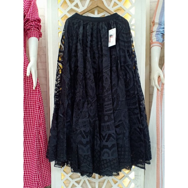 Jual ROK BRUKAT IMPOR PREMIUM BY ZURA (KHUSUS HITAM) | Shopee Indonesia