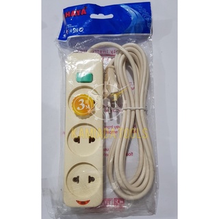 Jual Cok sambung/ Kabel sambung Cahaya 3 lubang/ Stopkontak 3 lubang 3 ...