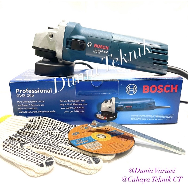 Jual Mesin Gerinda Tangan BOSCH GWS 060 4 Inch Disc Grinder Bosch Mesin ...