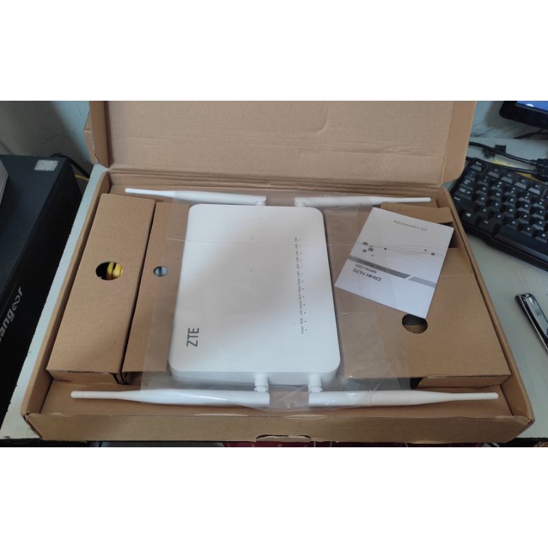 Jual Router ZTE F670 Premium 6 antena GPON ONT | Shopee Indonesia