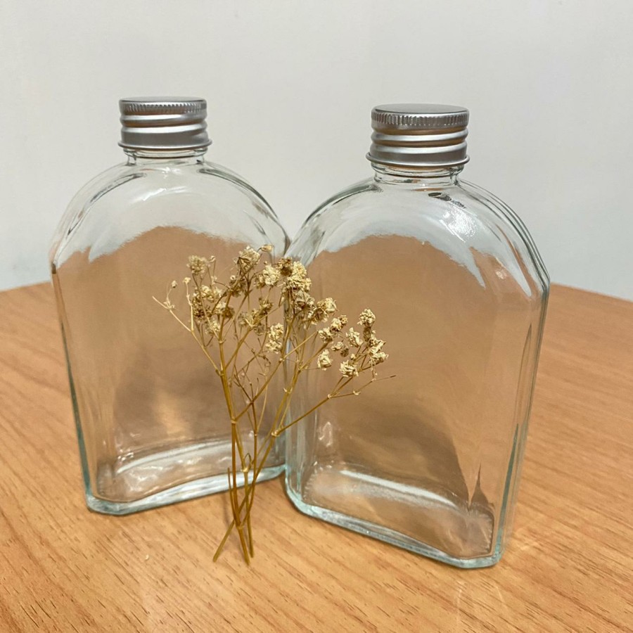 Jual BOTOL KACA GEPENG 250ML TUTUP ALUMINIUM G-250 KEMASAN KOPI SUSU ...