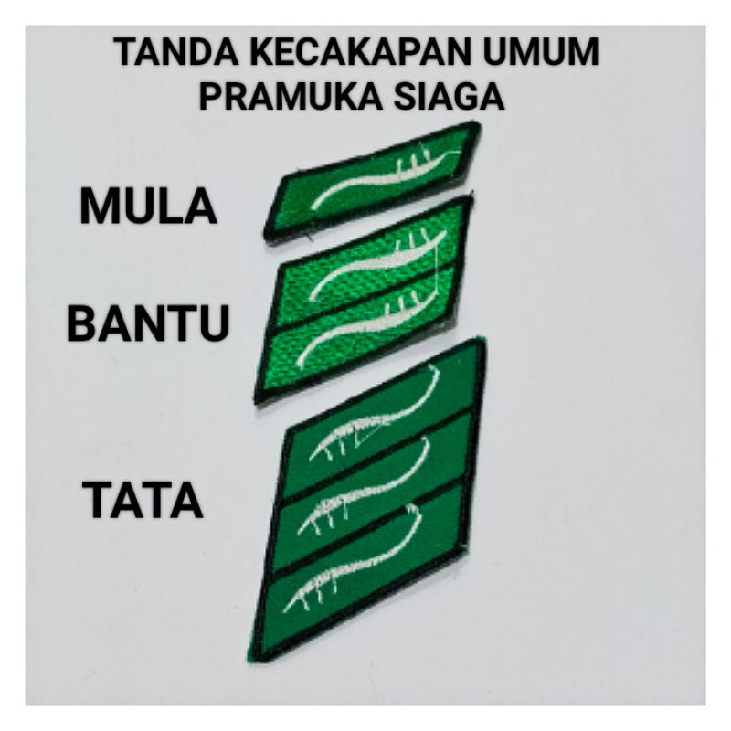 Jual Atribut Pramuka TANDA KECAKAPAN UMUM SIAGA | Shopee Indonesia