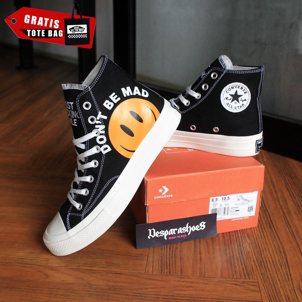 Jual Bonus Totebag & Kaos Kaki - Sepatu Pria Sneakers Converse 70s High ...