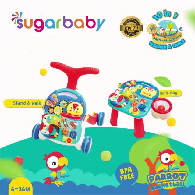 Jual SugarBaby 10in1 Premium Activity walker Mini walker Baby Walker ...