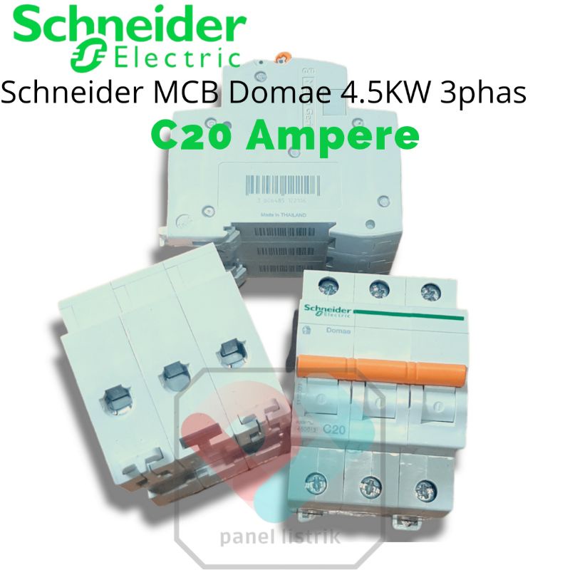 Jual Schneider Domae Mcb 3 Phase 20a / 3Phase 20a / Original Sni Mini Circuit Breaker Listrik ...
