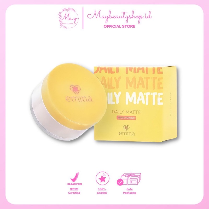 Jual Emina loose powder daily matte | Shopee Indonesia