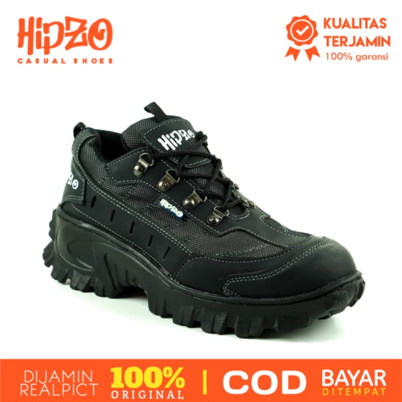 Jual Sepatu HIPZO M52 Safety Boots Ujung Besi Pria Cowok Boot Pelindung ...