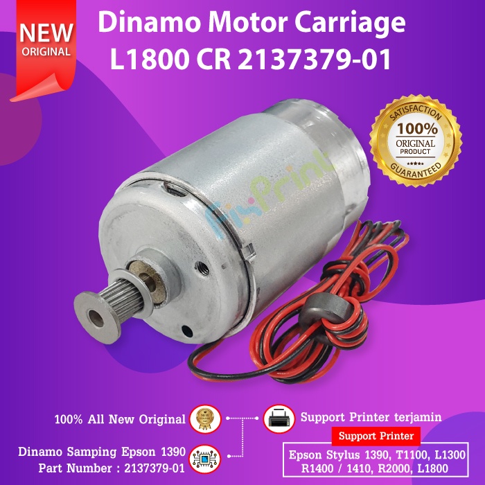 Jual Dinamo Carriage Epson L1300 T1100 L1800 1390 Motor CR Printer ...