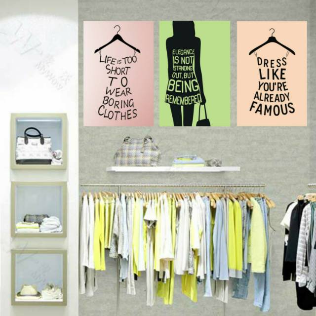 Jual Butik keren dg HIASAN DINDING Fashion Toko Baju kpop sebelah ...