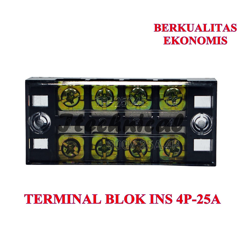 Jual TERMINAL BLOK INS 4 POLE 25A / TERMINAL BLOCK INS TB-2504 | Shopee Indonesia