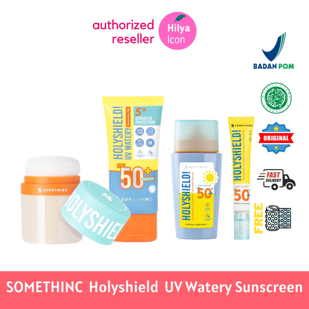 Jual SOMETHINC Holyshield UV Watery Sunscreen Gel SPF 50 PA ...