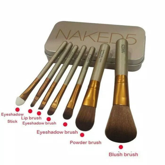 Jual KUAS MAKEUP SET BRUSH MAKEUP KEMASAN KALENG | Shopee Indonesia