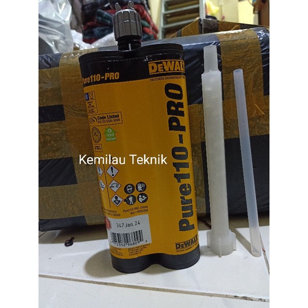 Jual Chemical Anchor Pure 110 Pro DEWALT 620ML Lem Beton Angkur Pure110 ...