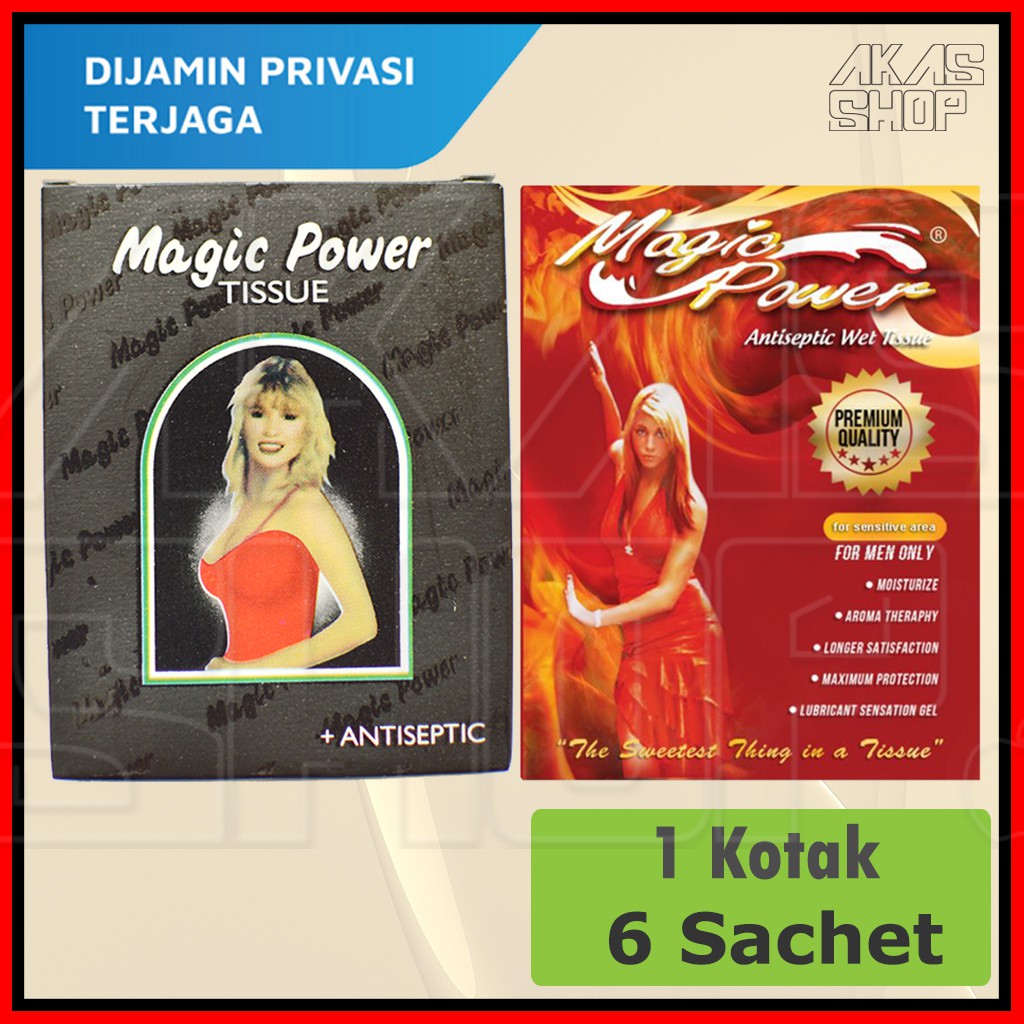 Jual Tissue Tisu Magic Power antiseptic Hitam atau Merah Crimson Desire ...