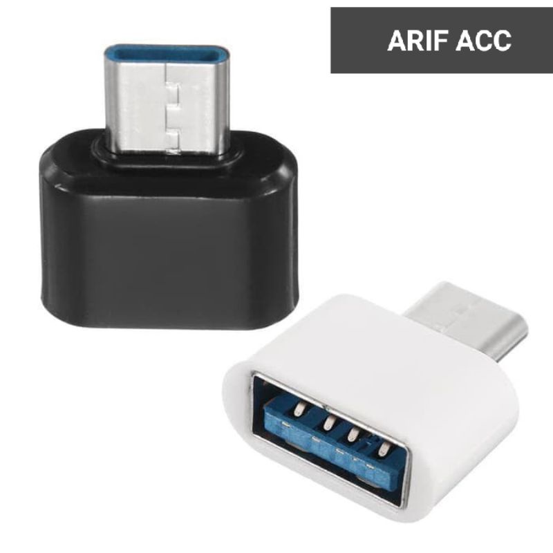 Jual OTG Type C to USB Port / OTG Plug Connector sambungan flashdisk ke ...