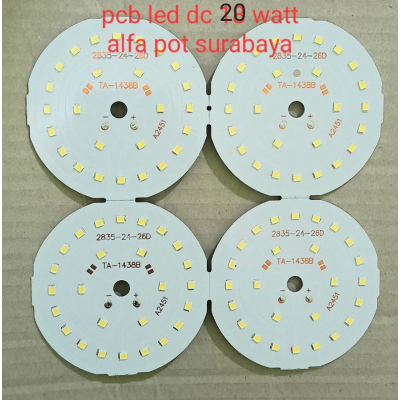 Jual pcb lampu modul led dc 20 watt putih / biji | Shopee Indonesia