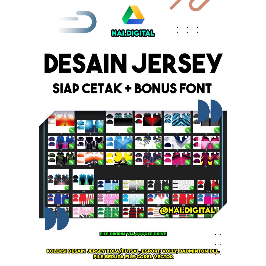 Jual 220 DESAIN JERSEY SIAP CETAK + FREE FONT FOOTBALL | Shopee Indonesia