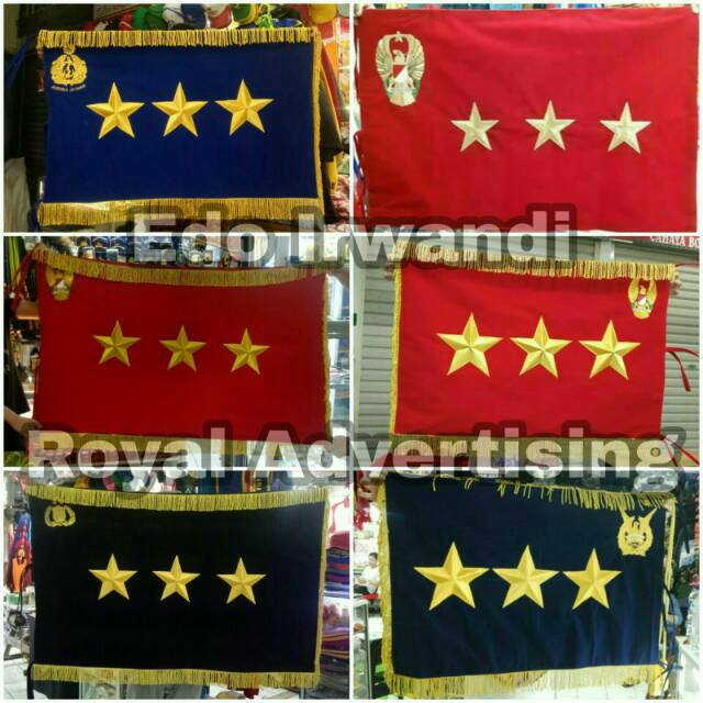 Jual Bendera Pataka Bendera Bordir Bendera Rapati TNI AL Bintang 3 ...