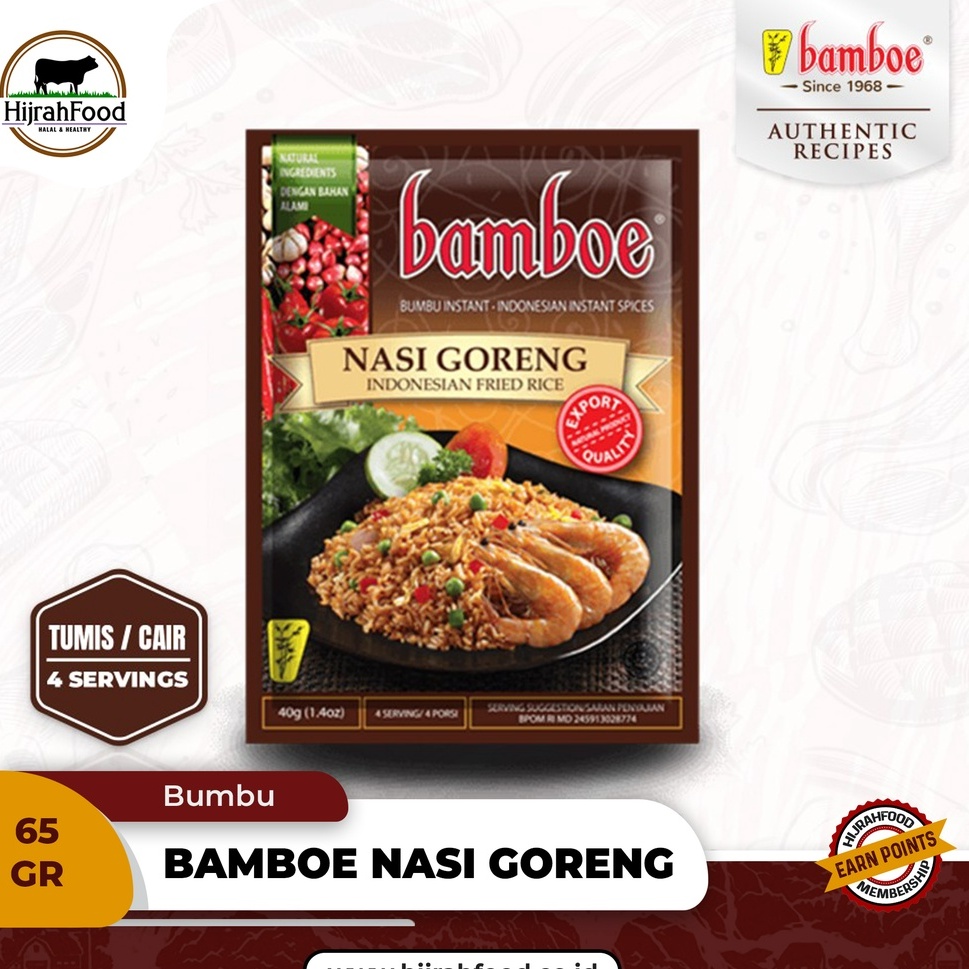 Jual Bamboe Bumbu Nasi Goreng | Indonesian Fried Rice Spice Mix (40 g ...