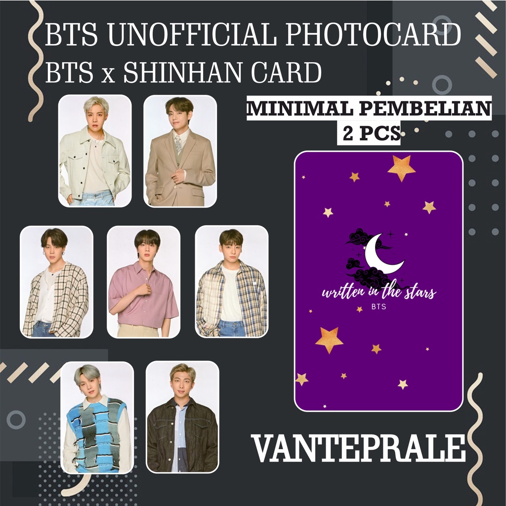 Jual PHOTOCARD BTS x SHINHAN CARD PC BTS SHINHAN | Shopee Indonesia