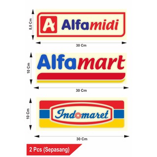 Jual STIKER INDOMARET ALFAMART ALFAMIDI sticker retail Indonesia|Shopee ...