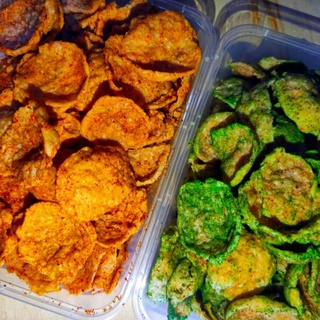 Jual Basreng Bulat Premium All Varian (kemasan box mika 500ml, 100gr ...