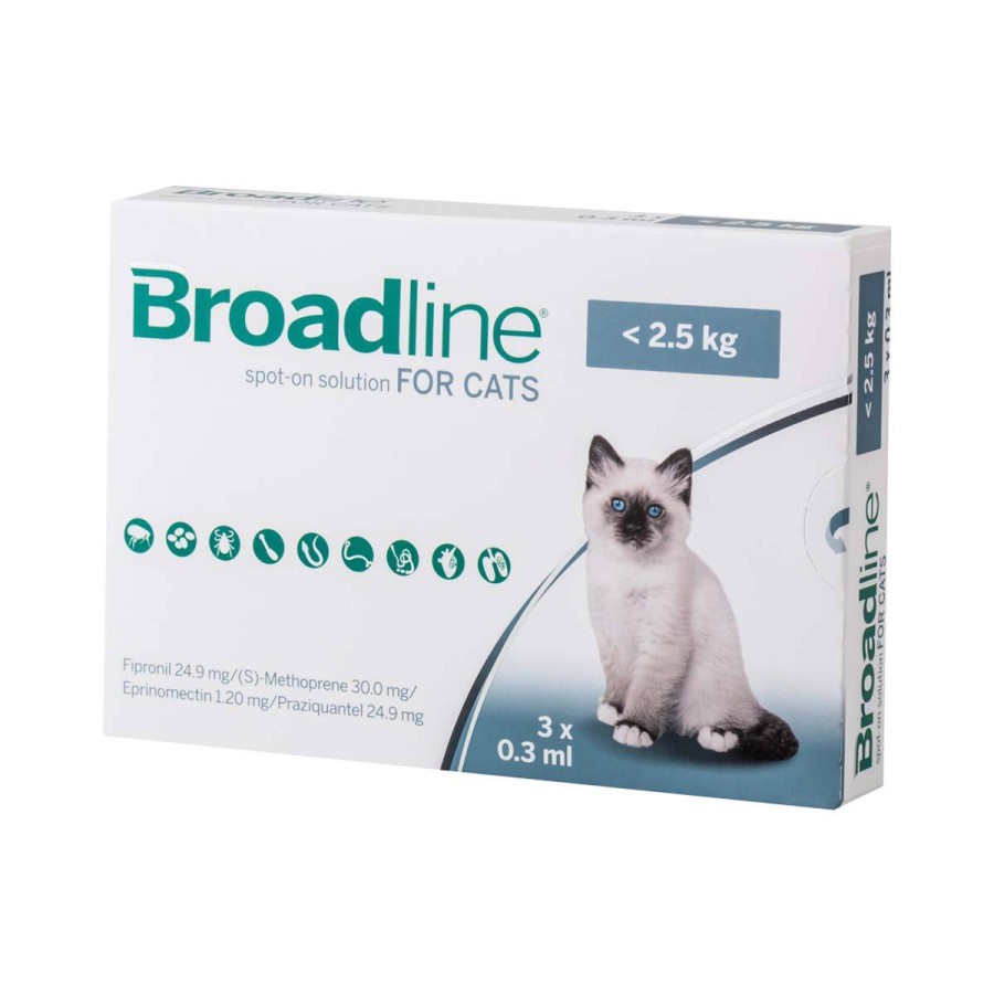 Jual Obat Kutu, Pinjal, Scabies & Cacing Kucing Broadline S dibawah 2,5 ...