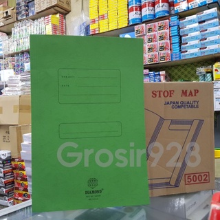 Jual Stopmap / Map Folder Folio Diamond 5002 Kuning/Hijau/Orange (isi ...