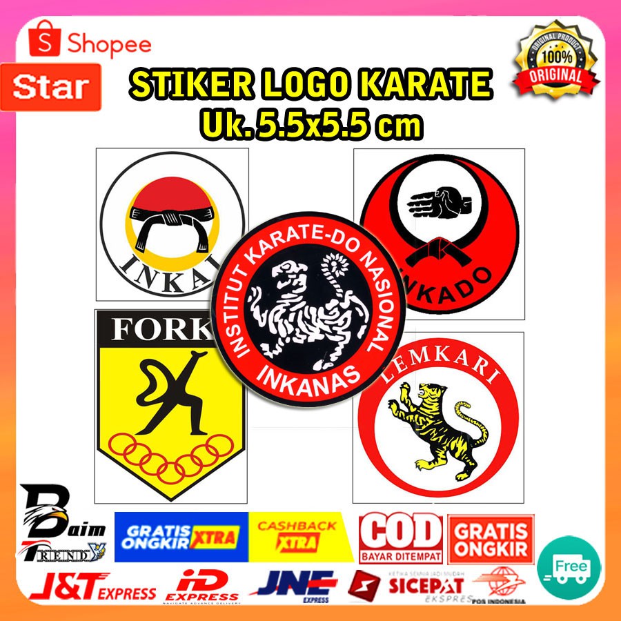 Jual Stiker Lambang Logo Inkai Forki Institut Karate Do Indonesia ...