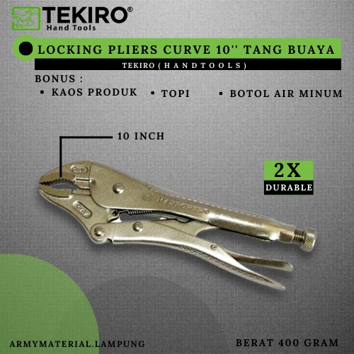 Jual Jual Tekiro Locking Pliers Curve 10 Inch PL-LG0770 Original Tekiro ...