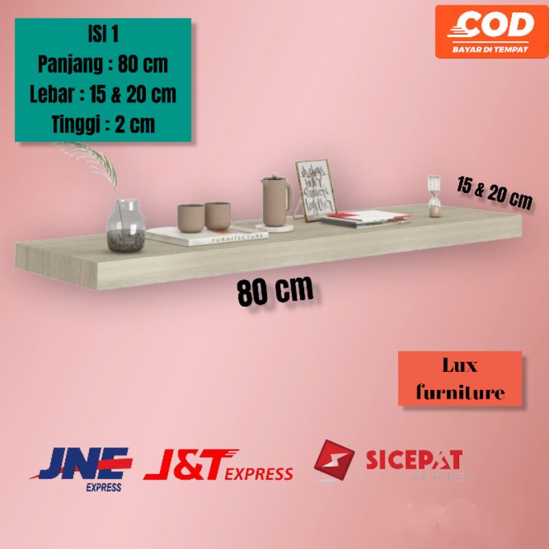 Jual RAK DINDING MINIMALIS - RAK AMBALAN SERBAGUNA SIZE = panjng 80 cm ...