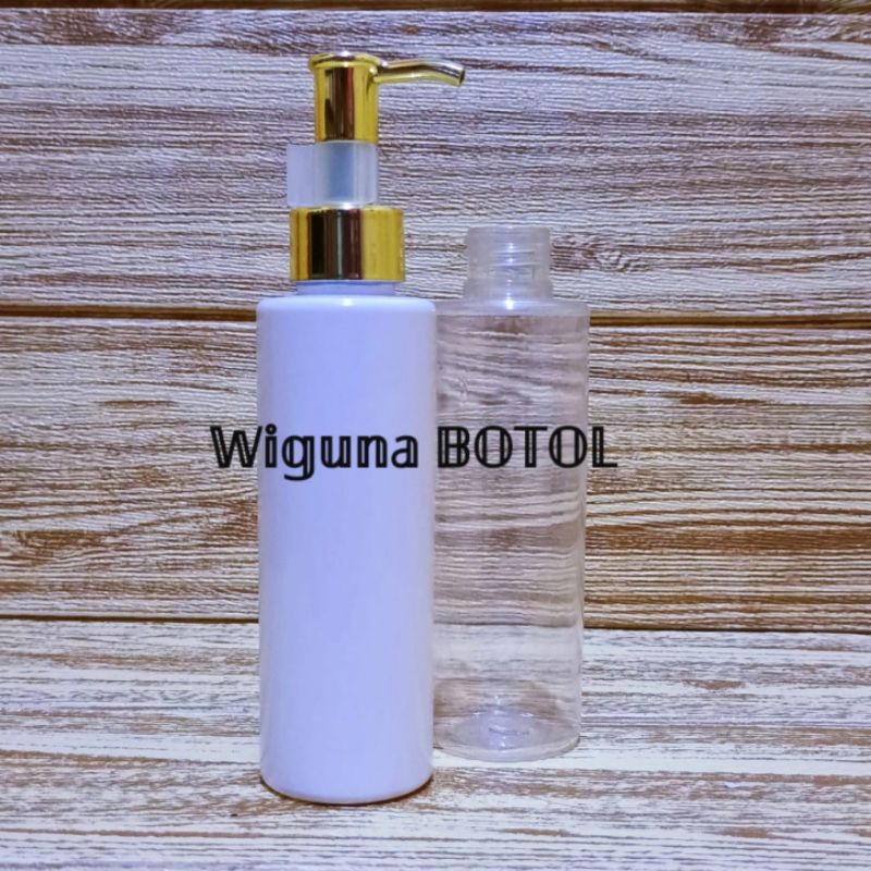 Jual Botol Pump 150ml Model RF / Botol Rf 150ml Tutup Pump Luxury Gold | Shopee Indonesia