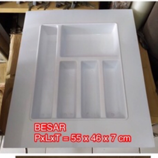 Jual Rak Sendok Laci Sendok Plastik Cutlery Insert MH Besar | Shopee ...