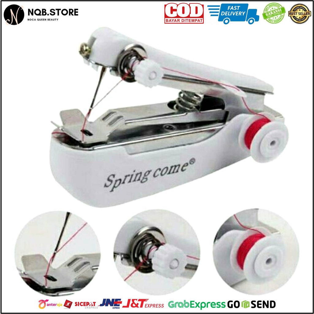 Jual Mesin Jahit Tangan Kecil Mini Sewing Machine Spring Come Portable ...