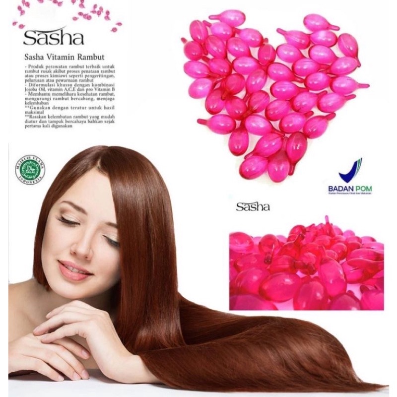 Jual Sasha Hair Vitamin 1 BIJI / SATUAN | Shopee Indonesia